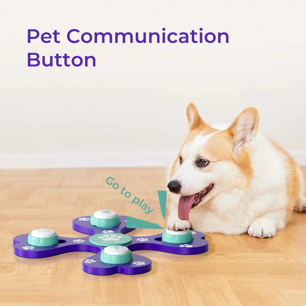 Voice Recording Button Dog Recordable Talking Button Set With Mat Pet ...