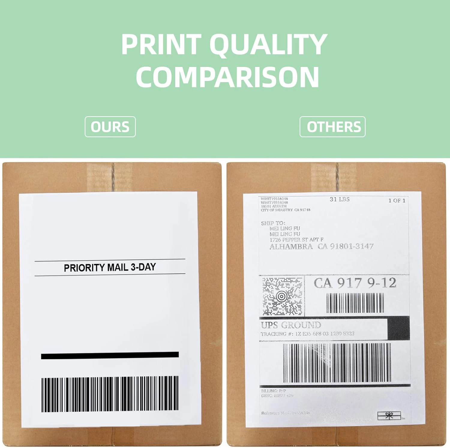 4x6 Thermal Labels - Waterproof Shipping Labels 500pcs