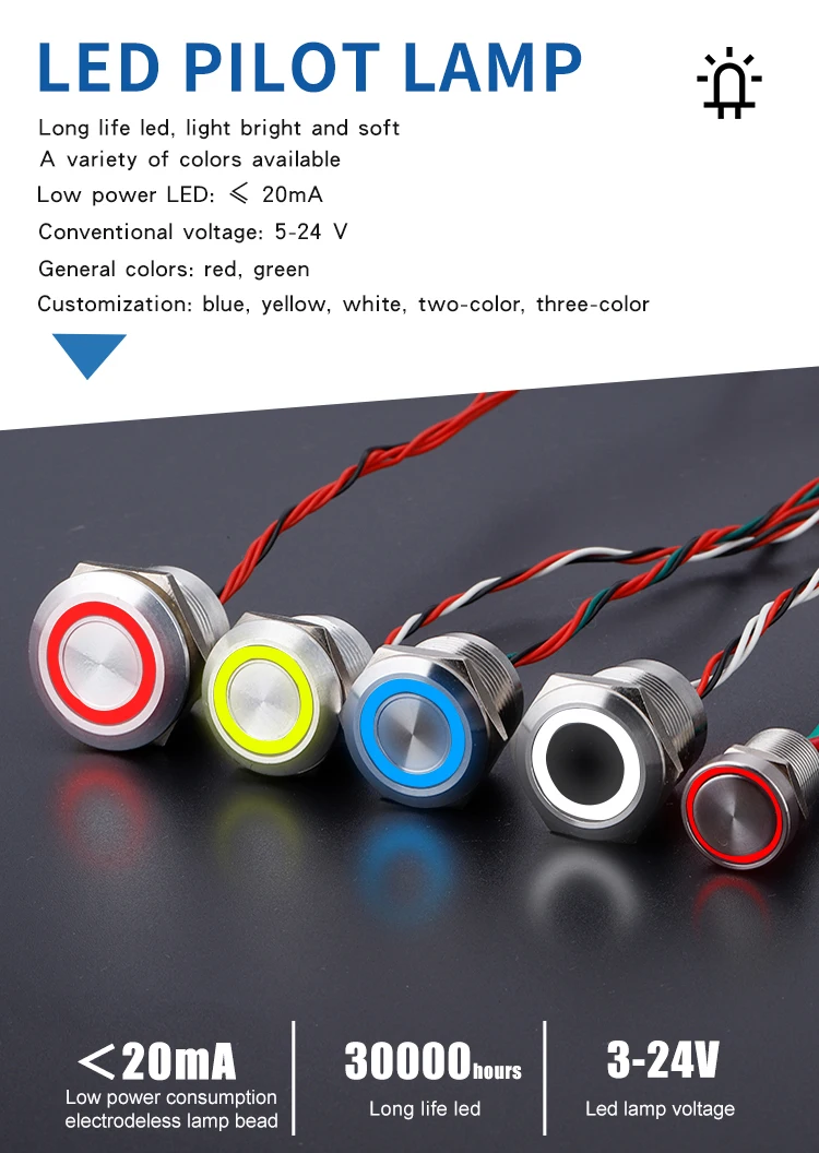 Electric 12mm Capacitive Touch Button Push Button Waterproof IP68 ...