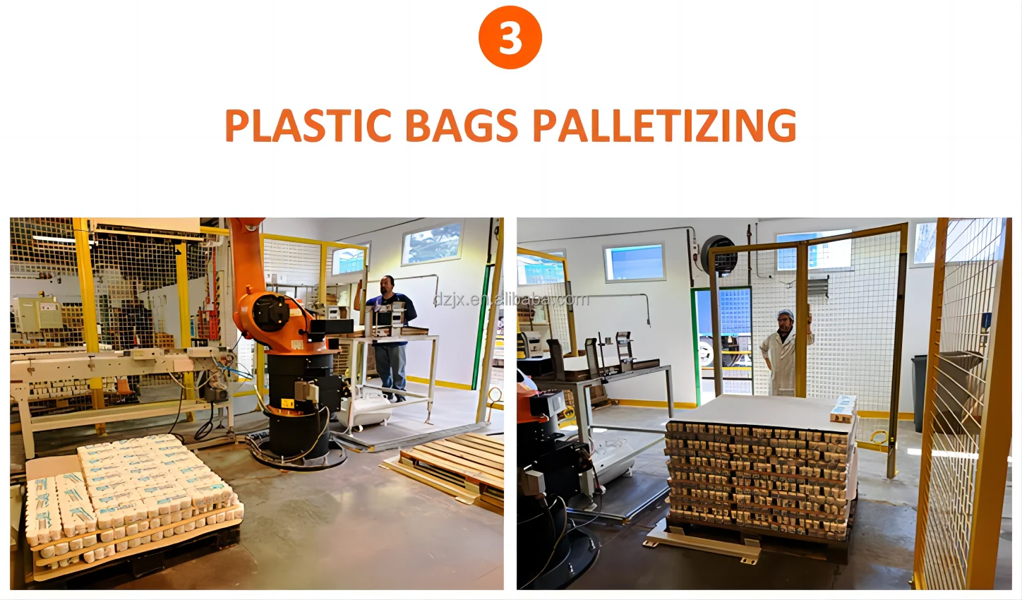 DZJX Robot Palletizing Suction Gripper Boxes Robot Palletizer Machine ...