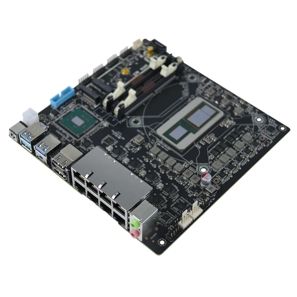 Cheap Nas Motherboard 8*2.5g I226 Intel I7-8705g Discrete Graphics Amd ...