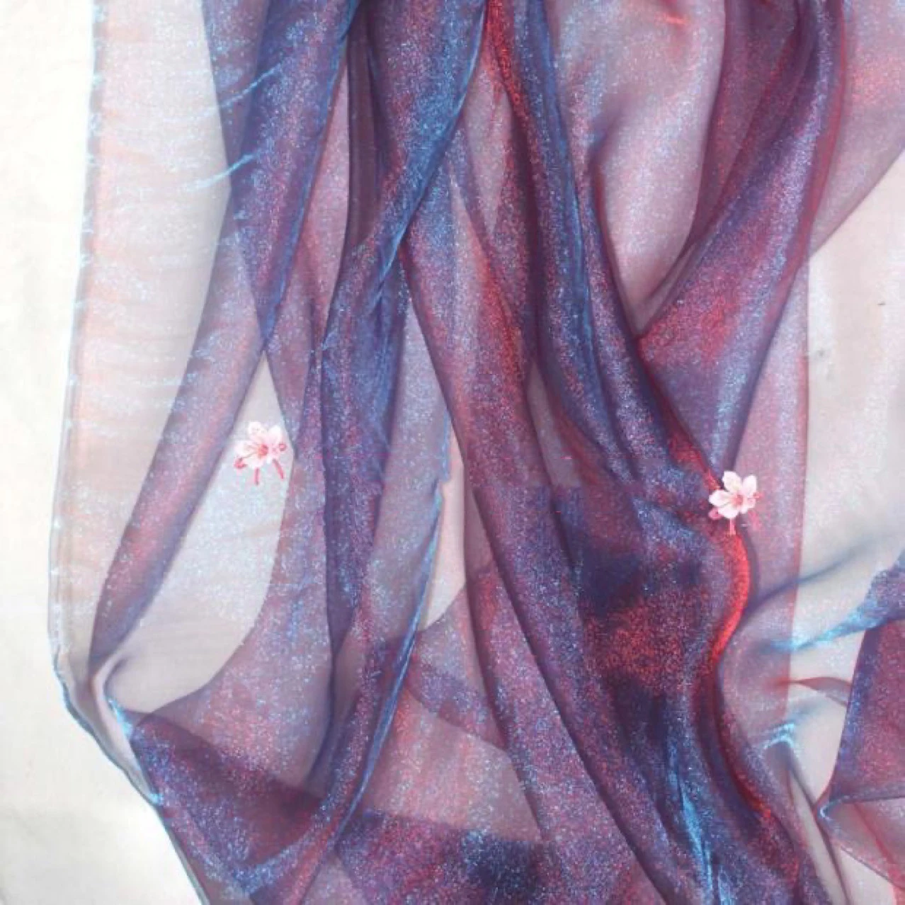 Width 150cm Organza Fabric Yarn Mesh Chiffon Tulle Fabric Glitter ...