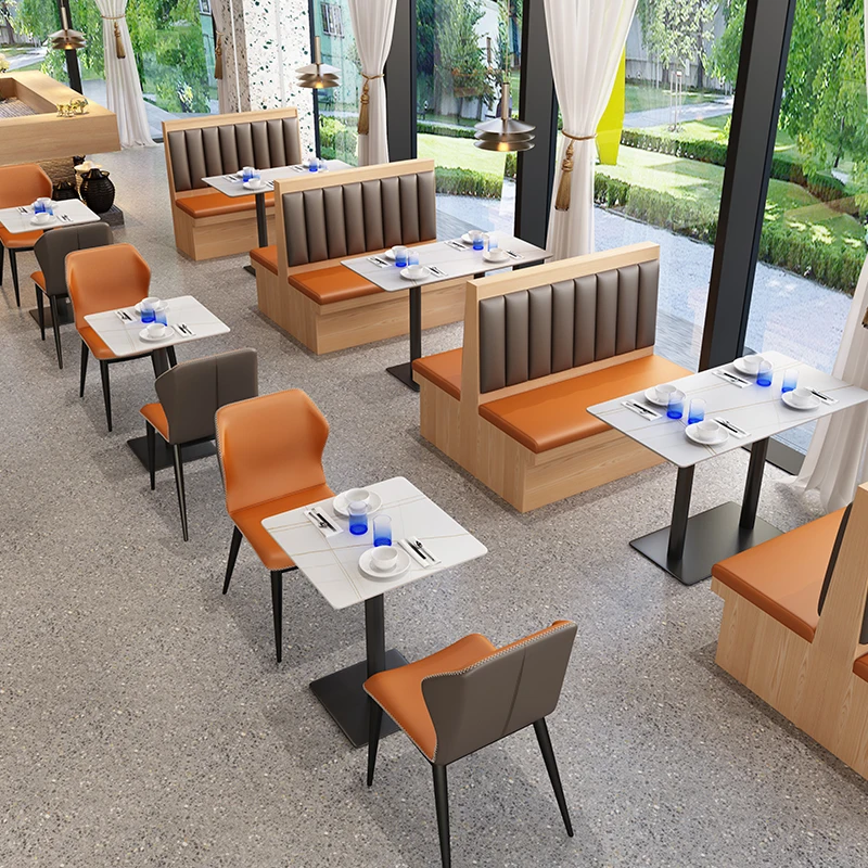 Shiyi Commercial Use Restaurant Sofa Booth Sets Fast Food Restaurant ...