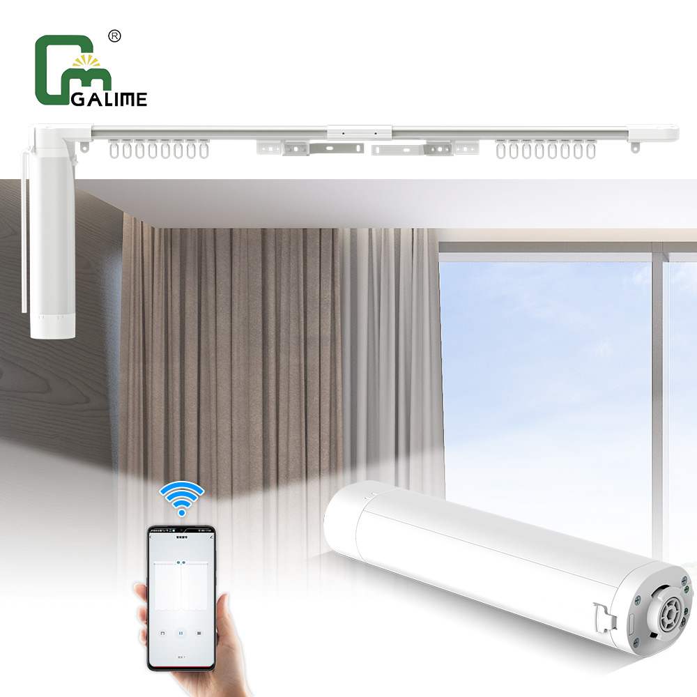 Galime Electric Motorized Wifi Controlled Curtain With Track electric ...