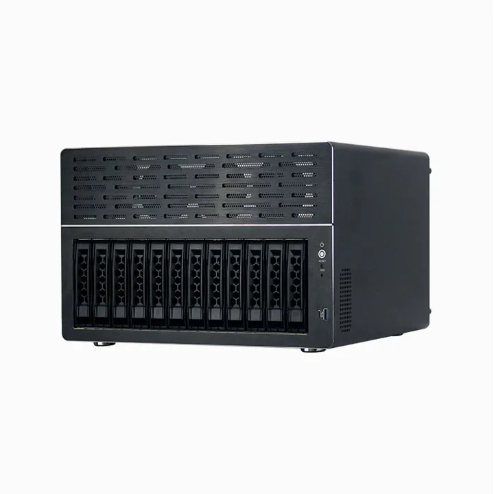 Fanlong 12 Bay Half-height Nas Storage Sever Case Hot Swappable Chassis ...