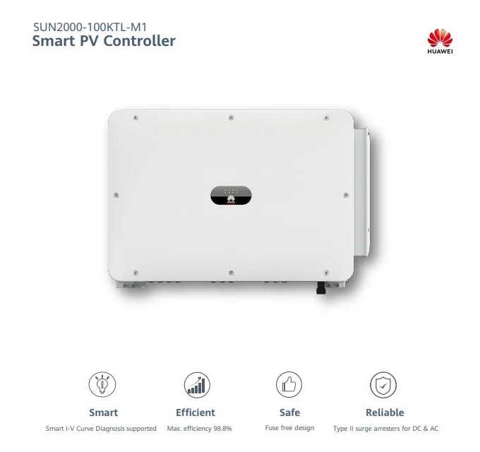 Sun2000-100ktl-m1 Huawei On Grid Solar Inverter 100kw High Efficient ...