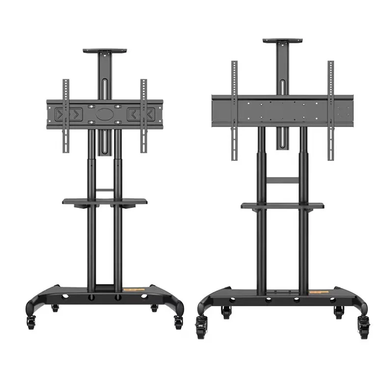 Mobile Motorized Tv Lift Floor Stands Rolling Tv Carts For Flat Screen ...