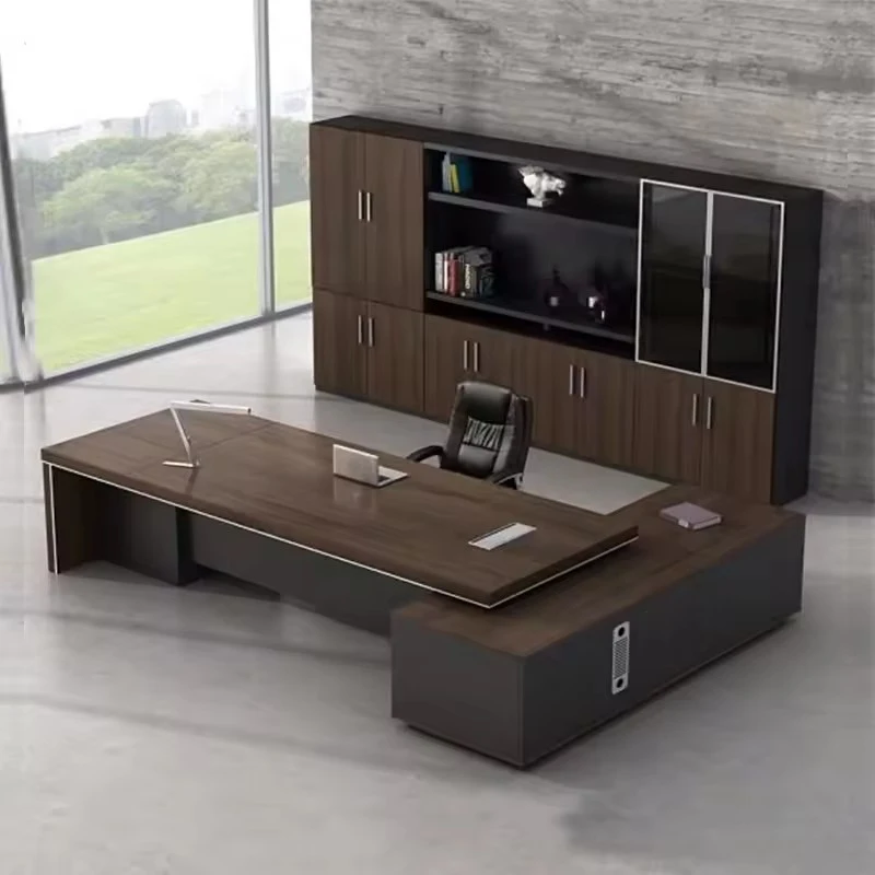 Modern Executive Desk Office Table Design 1.8m 2m 2.2m Boss Working ...