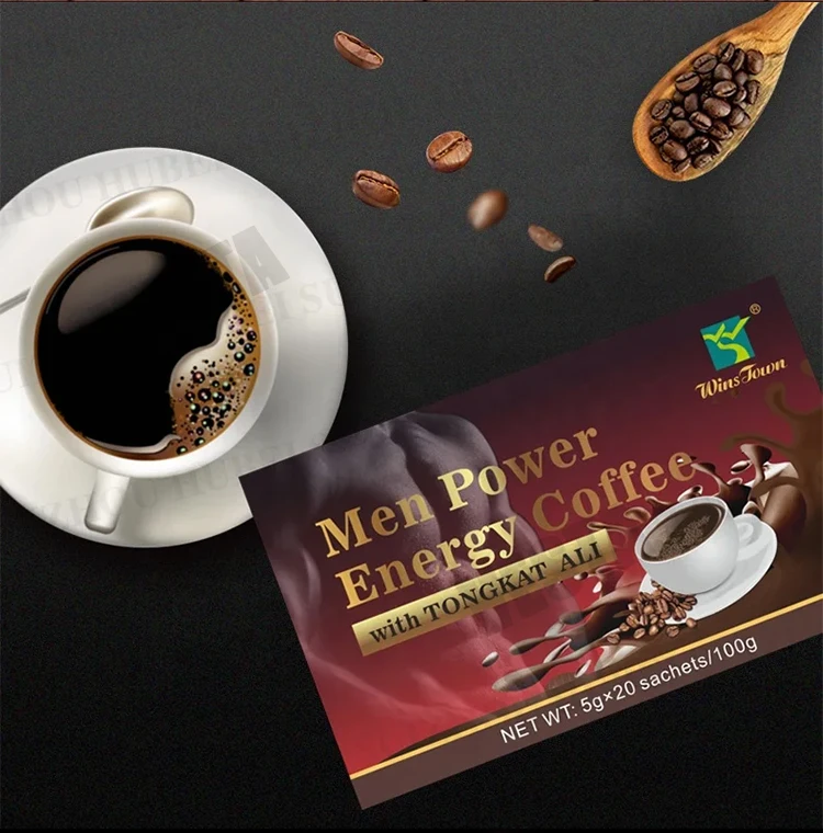 Men Power Natural Herbs Coffee X Organic Maca Black Energy Instant ...