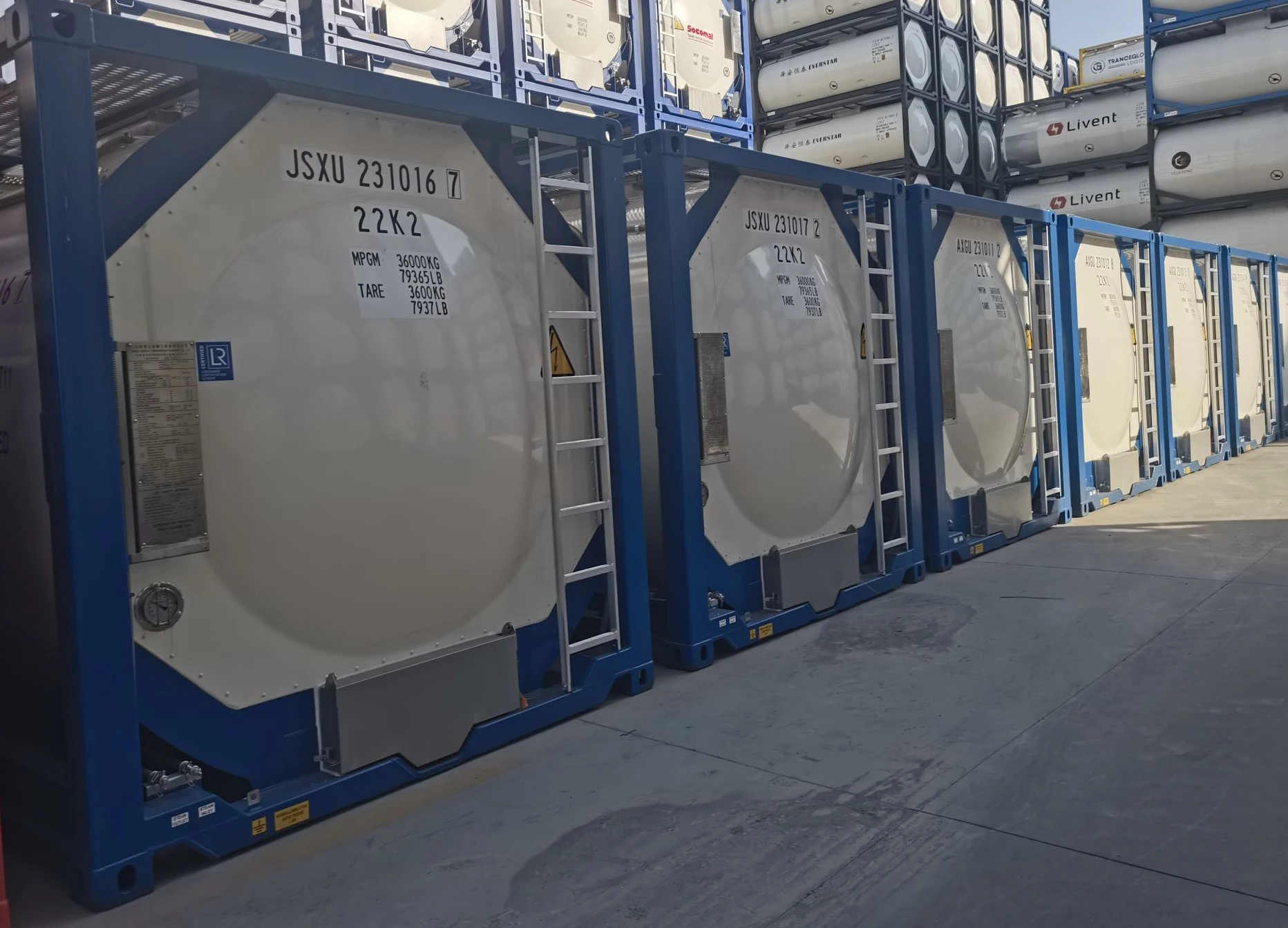 ISO 26cbm H2O2 Tank Container - Portable 20ft Sea Shipping