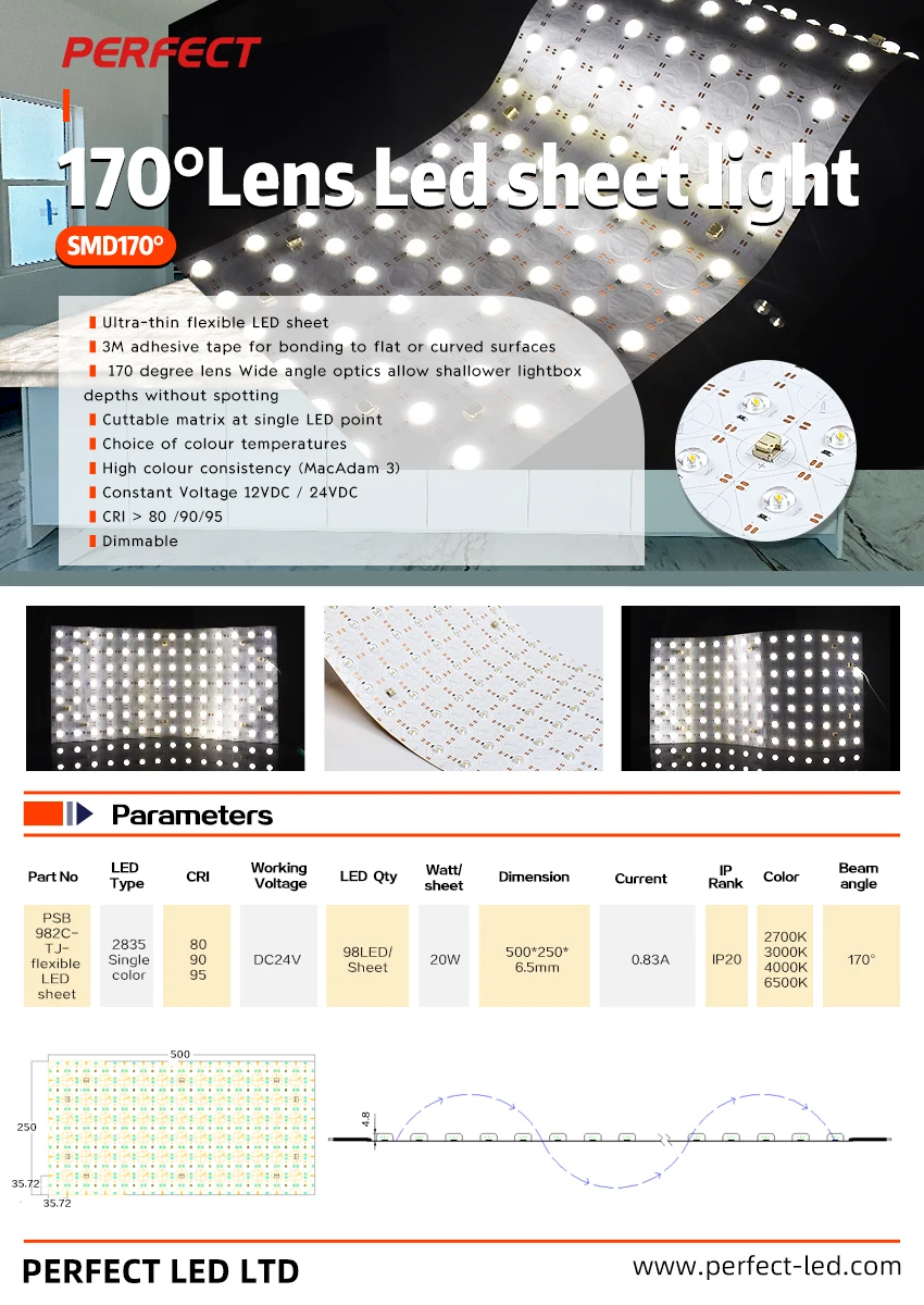 LED Flexible Cuttable LED Backlighting Sheets RGBW 2835 for Onyx and ...