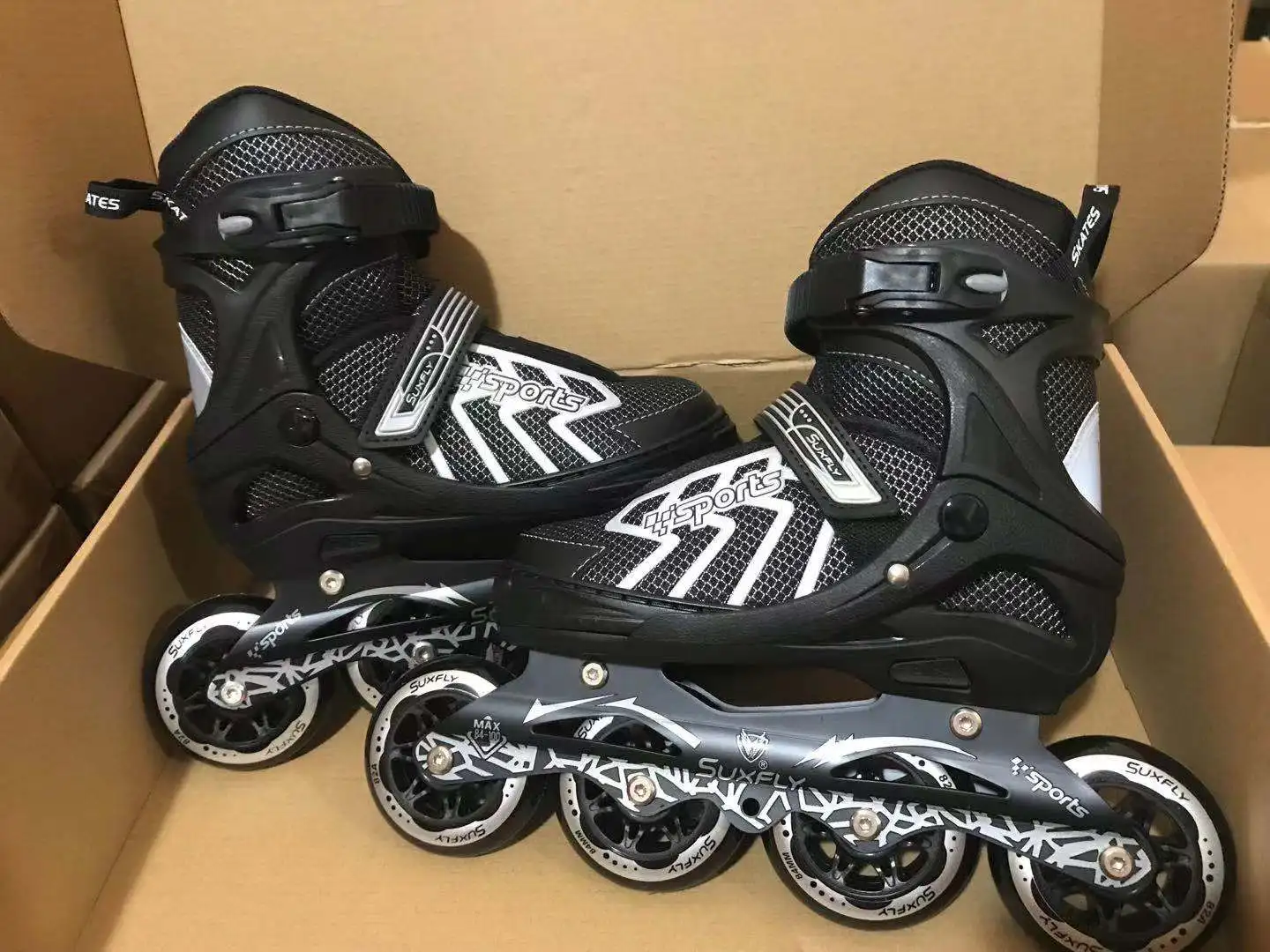 Durable Mesh Vamp Adjustable Inline Skates for Men & Women - Big Wheel ...