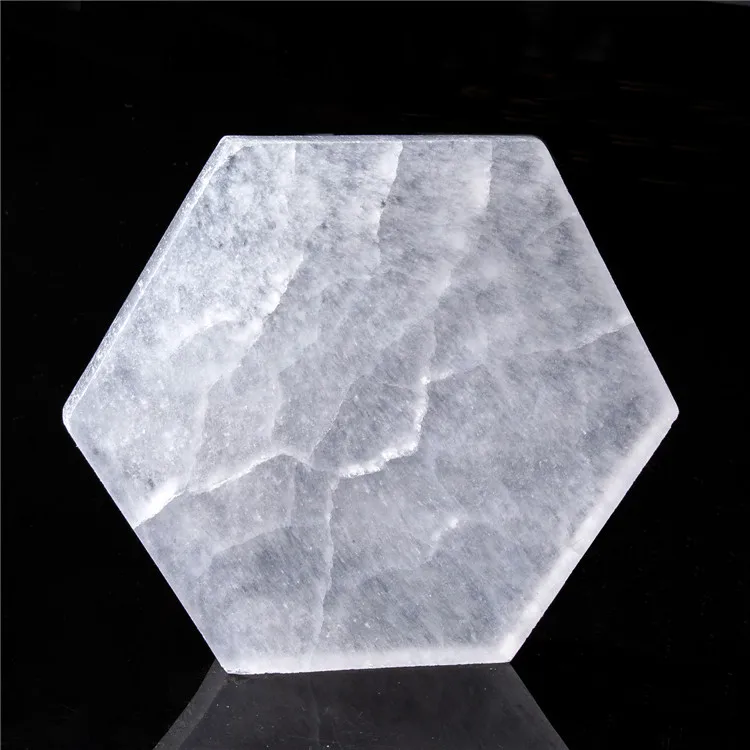 Various Sizes Available square natural selenite plate Raw Selenite ...