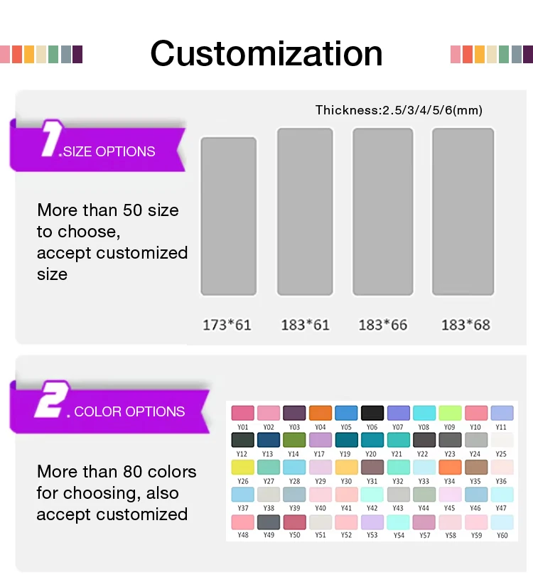 High Quality Customized Logo Non-slip Fitness Yoga Mat Wholesale ...