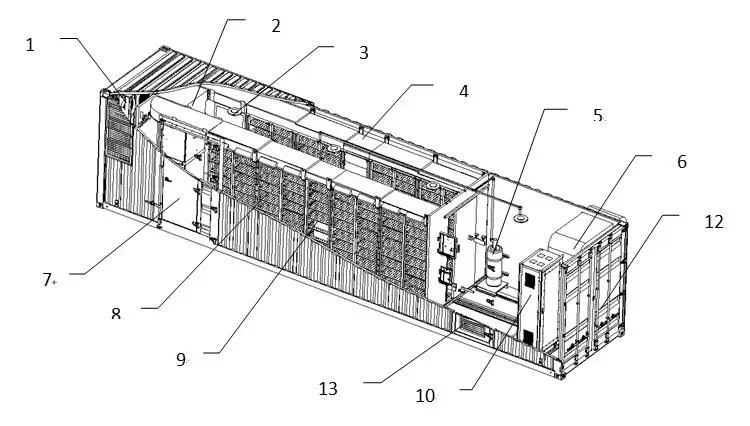 20ft 40ft Container Bess 200kwh 1MWH 2MWH Power Station Lithium Battery ...
