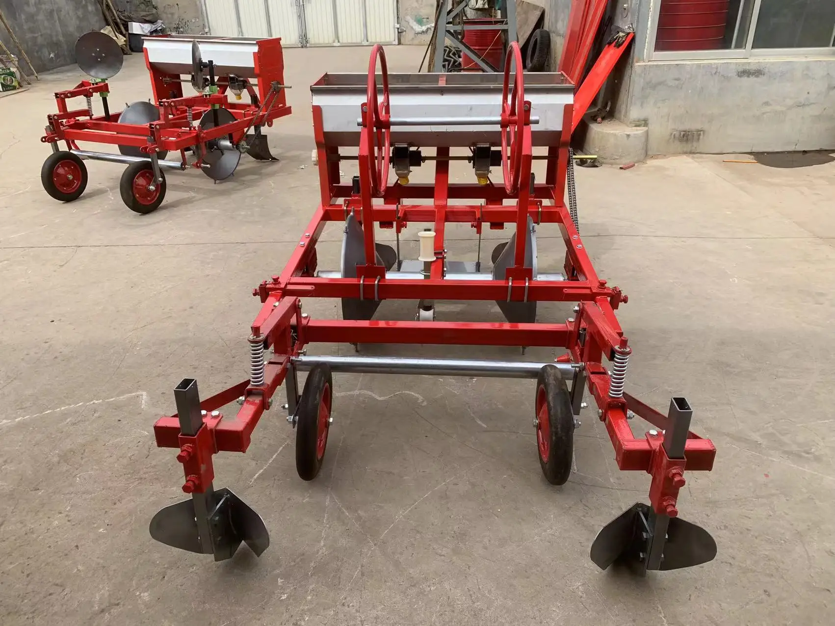Small Tractor Mounted Plastic Mulch Applicator - High Productivity