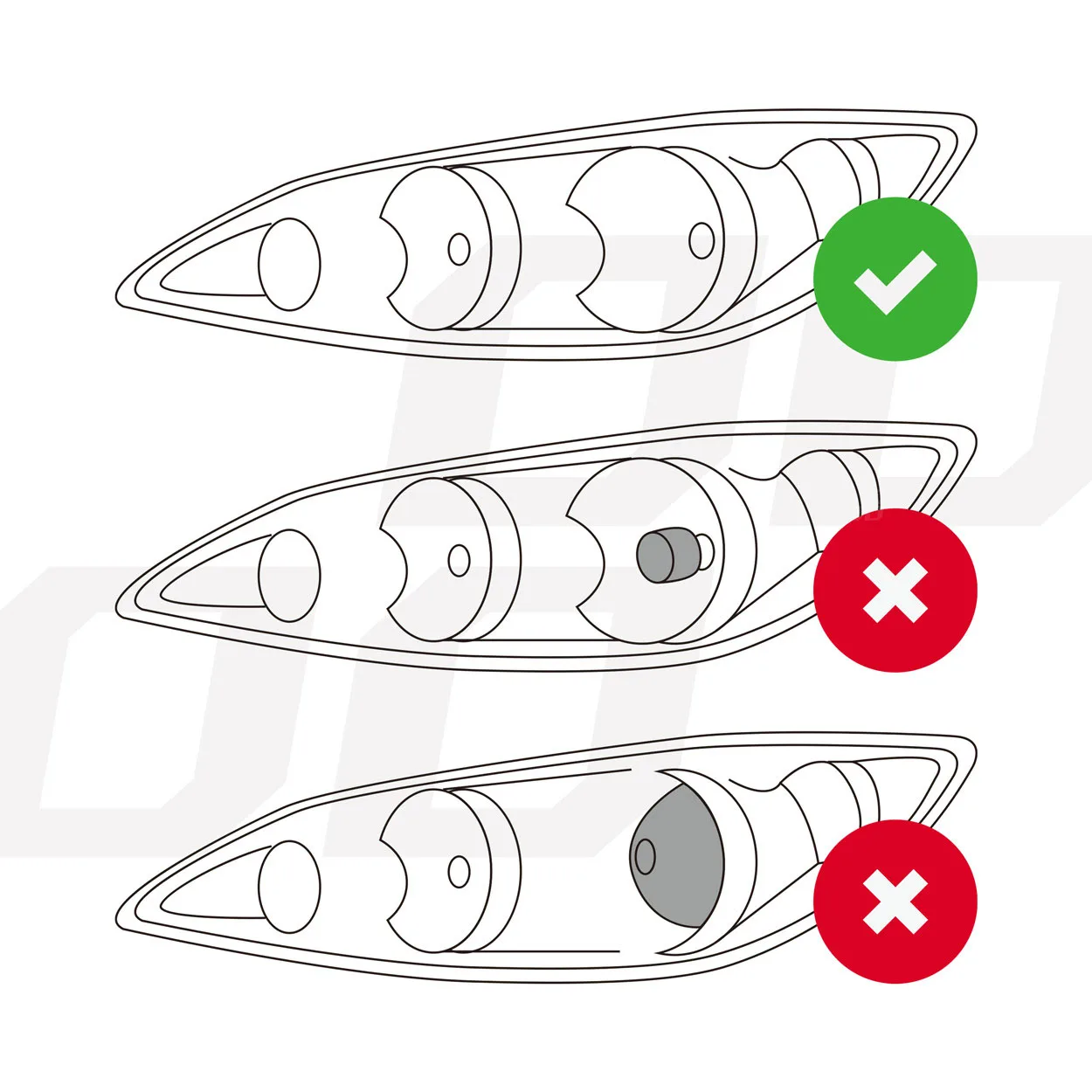 Super Mini Lens Series 19mm Diameter H8 H9 H11 72 Watt 36V Led Headlamp ...