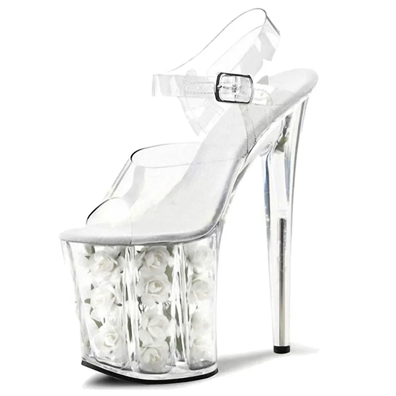 New Banquet Stiletto 20cm Exotic Dancer Flower Bride Fish Mouth Pole ...