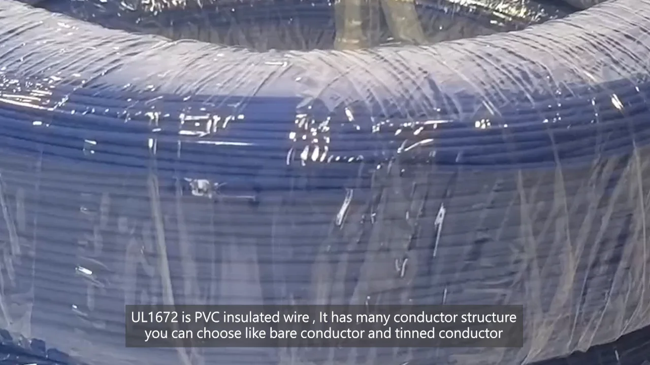 Factory Supply Double Layer Pvc Electrical Cable Ul1672 Reinforced Hook-up Wire Double ...