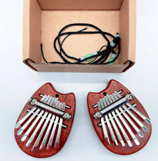 Solid Wood 8 Keys Mini Thumb Piano Mini Finger Piano Mini Kalimba For ...