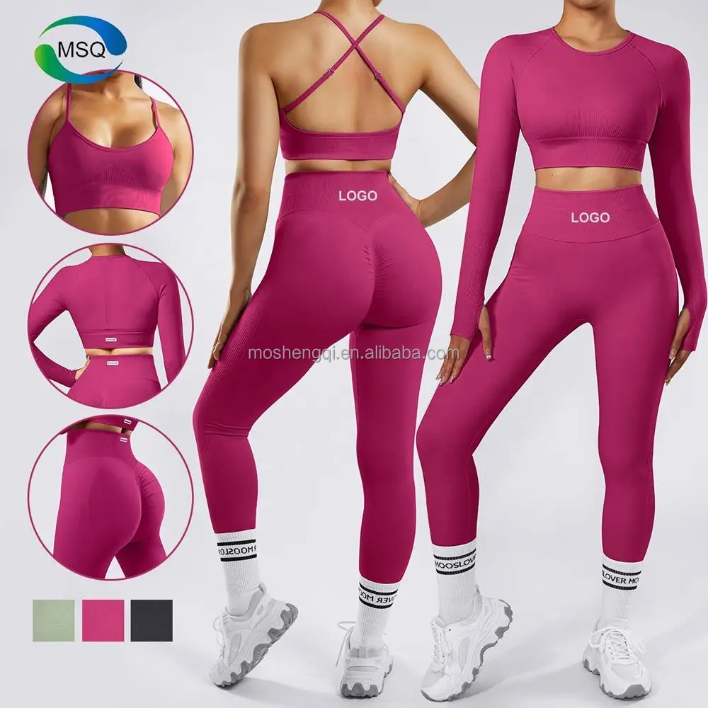 Wholesale Custom Gym Clothes - Seamless Yoga Sets