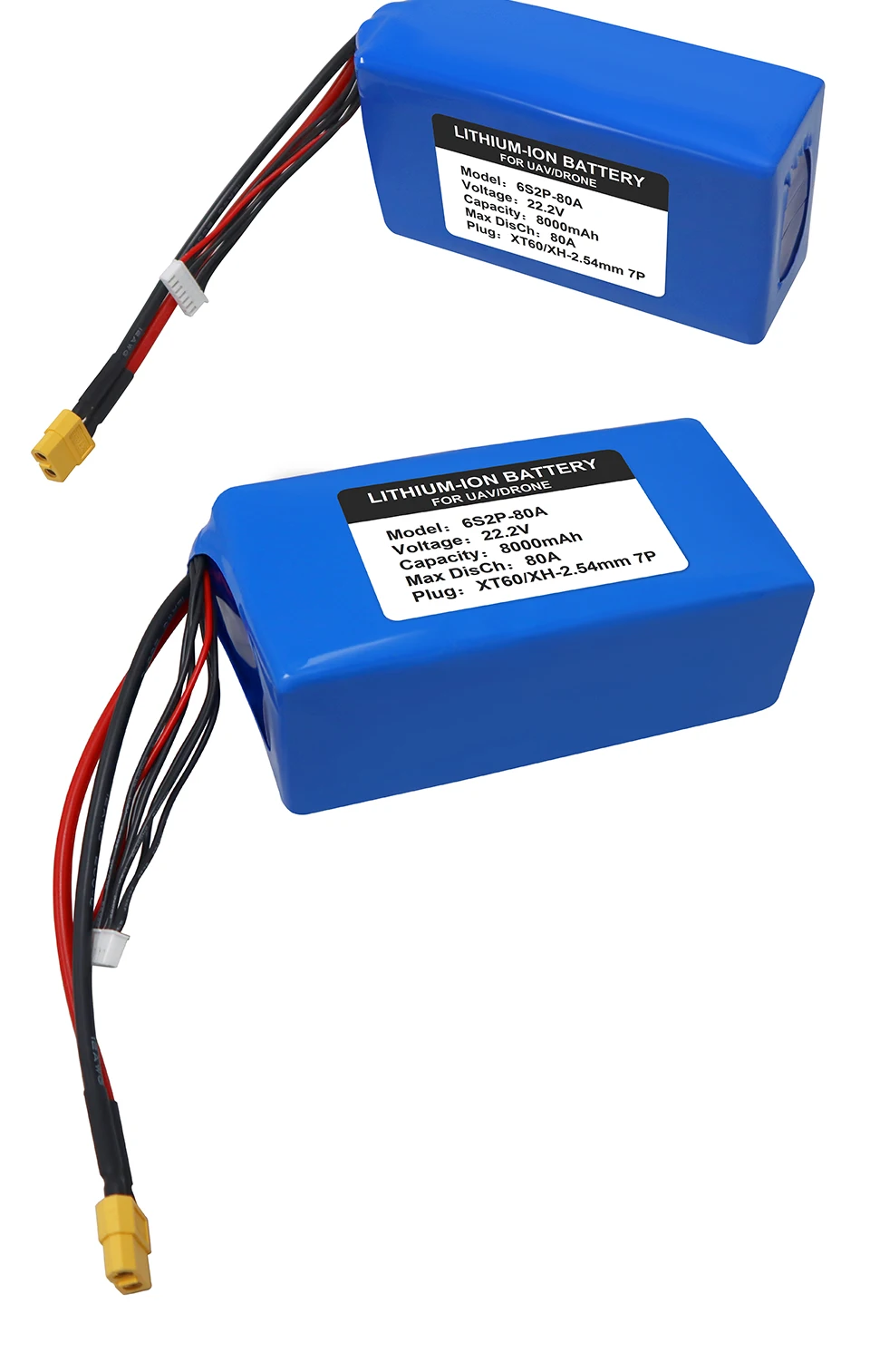22.2V 8000mah 10C 80A Discharge UAV/Drone Battery Pack XT60,XT90 ...