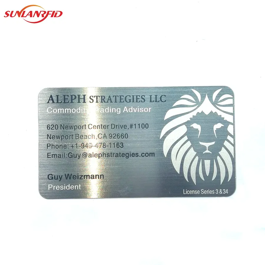 Stainless Steel NFC 125kHz RFID Business Hotel Key Metal Card with Mini ...