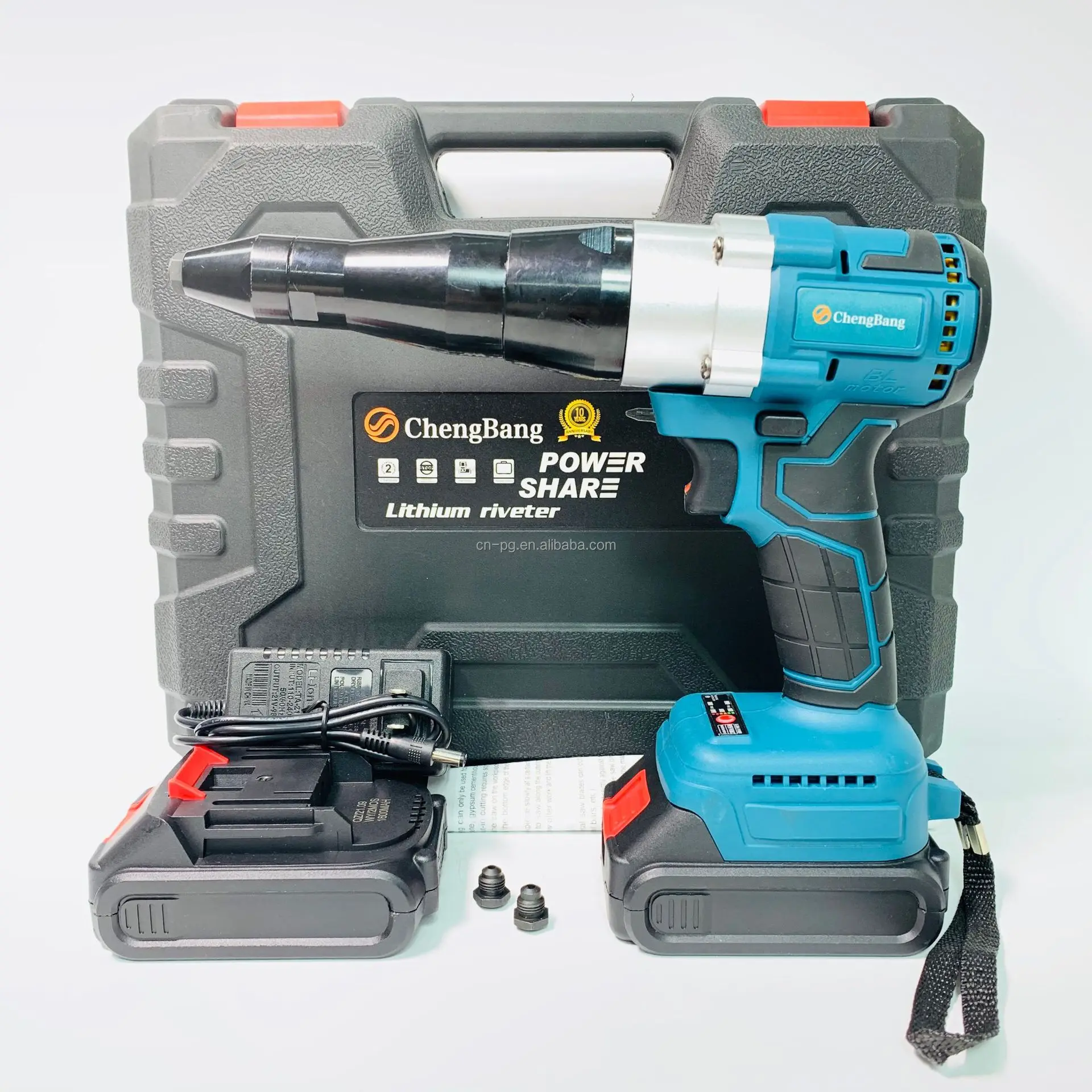 20v Portable Rechargeable Lithium Cordless Riveting Gun Brushless ...