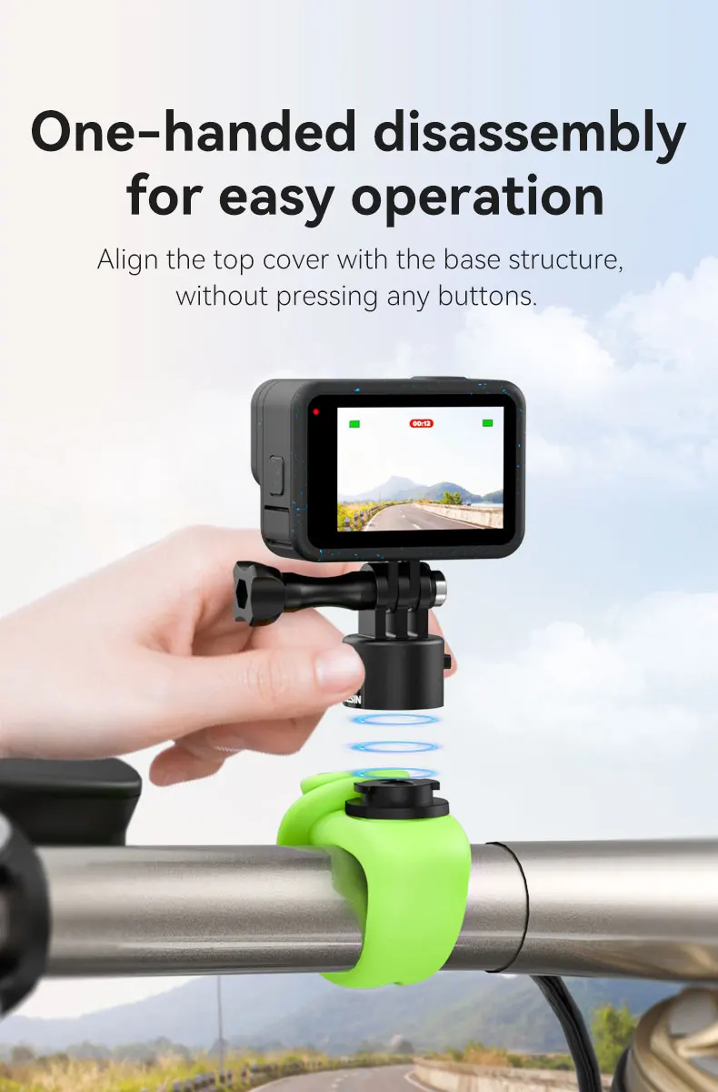 Telesin New Upgrade Quick Release Silicone Rubber Elastic Accessories ...