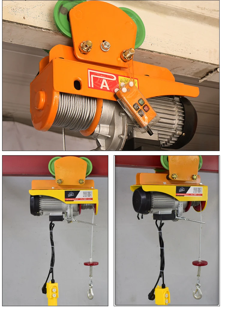 Pa 300kg/500kg/1000kg Electric Hoist Lift 110v 220v 230v Small Micro ...