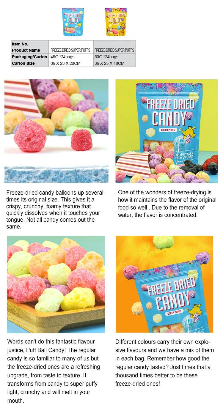 Influencer Famous Freeze Dried Candy Oem - Buy Freeze Dried Candy,Crisp ...