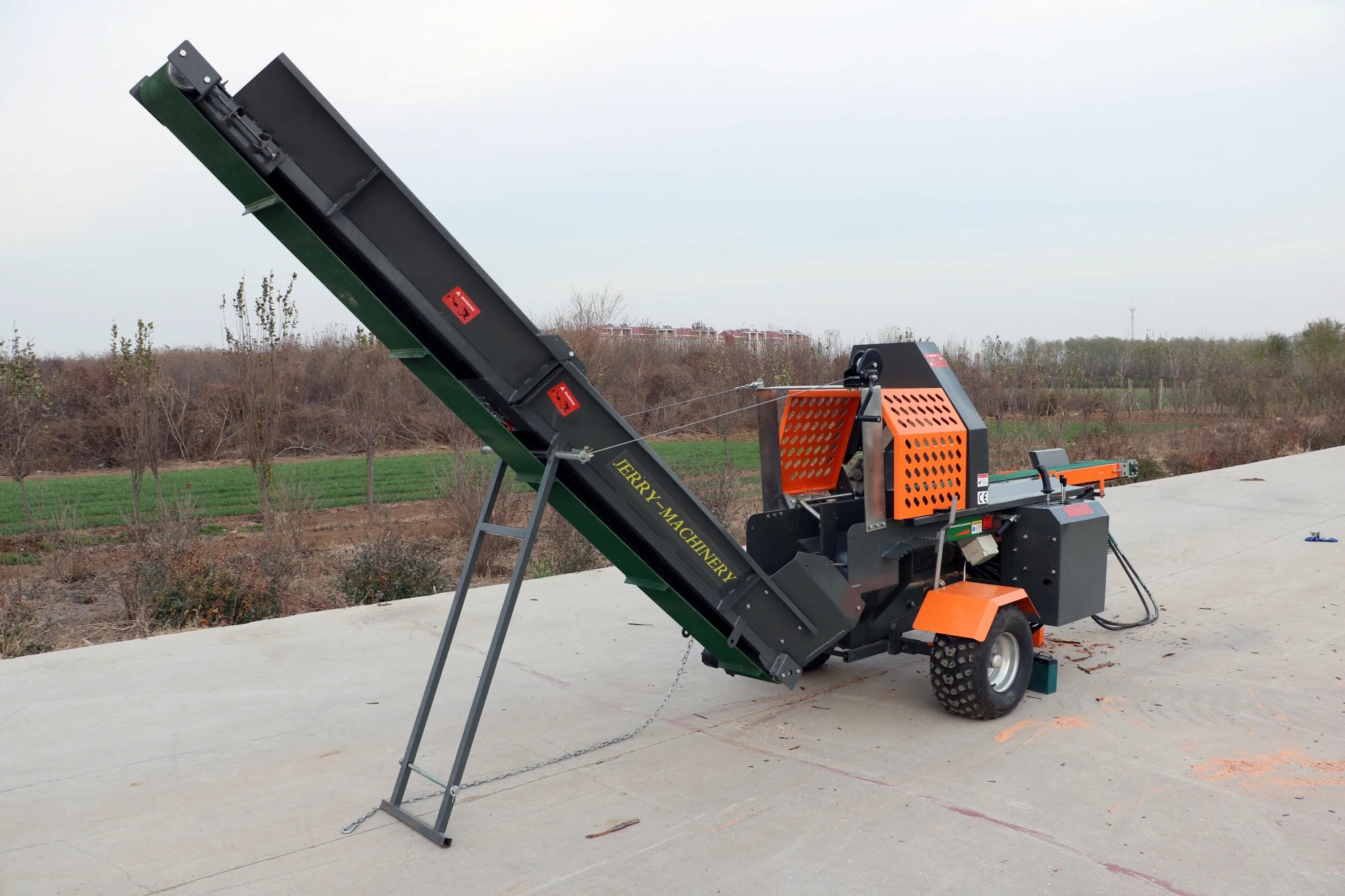 Jerry 20 Ton Automatic Firewood Processor Wood Processor Wood Cutting ...