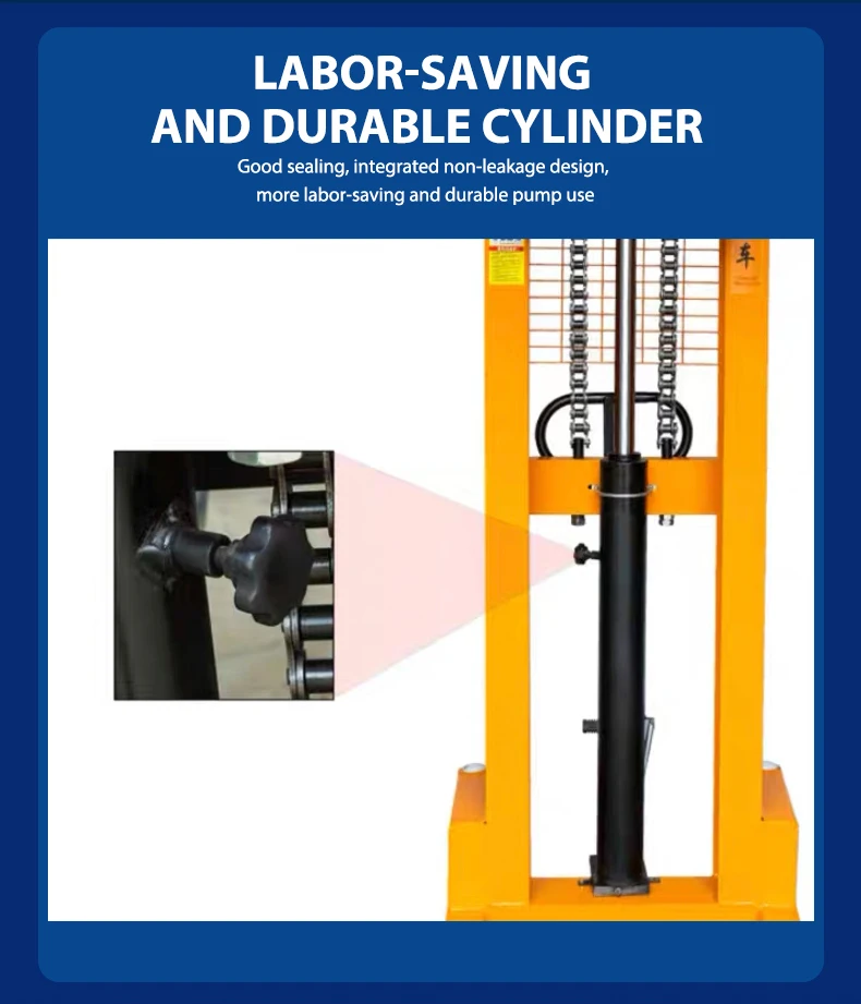 Wire Rope Pallet Stacker Plug-in Cheap Semi-electric Wire Rope Stacker ...