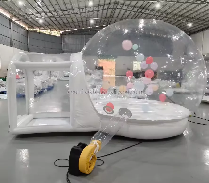 Outdoor Transparent Clear Domes Bouncy Jumping Castle Kids Inflatable ...