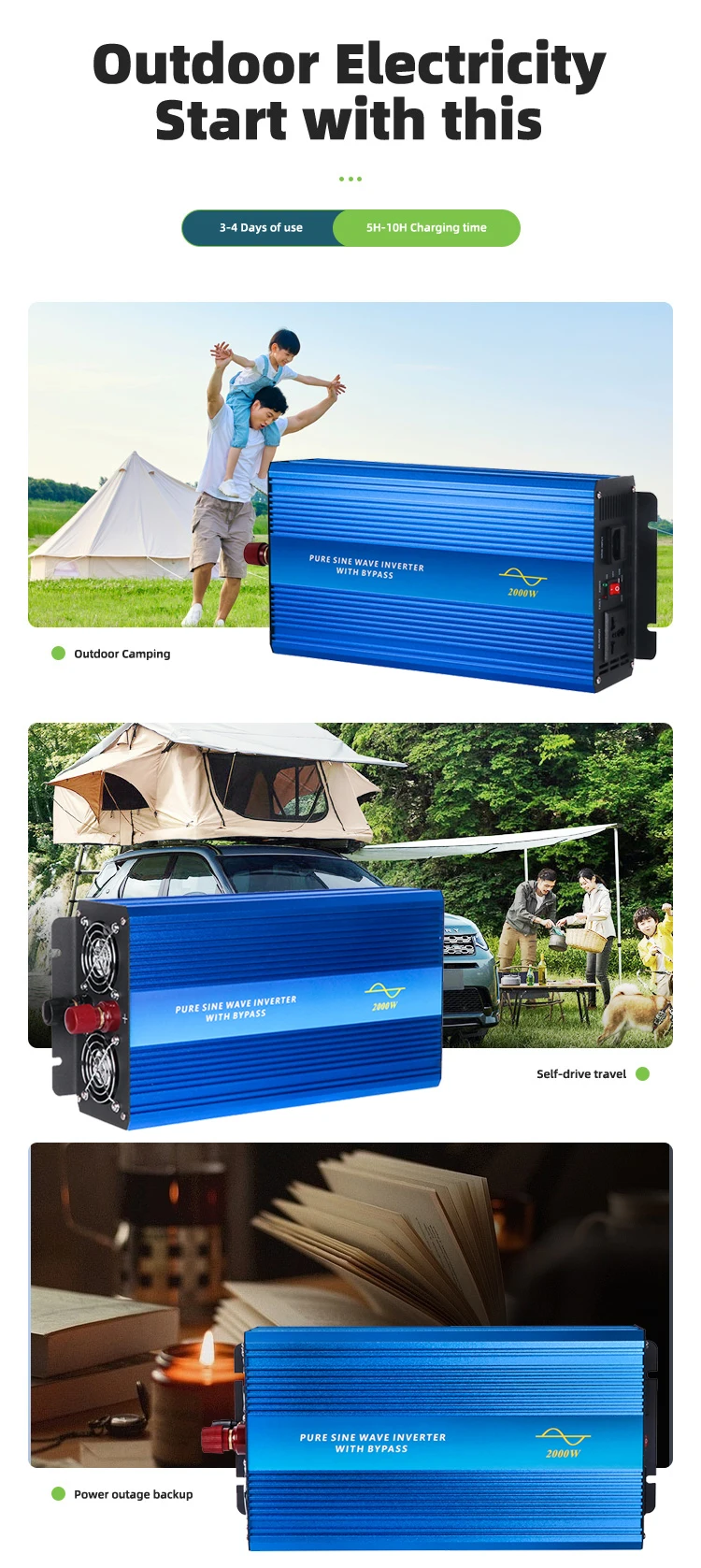 220v 240v Mains Complementary Solar 2kw Pure Sine Wave Off Grid 1.5kw ...