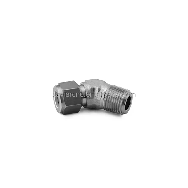 316 Ss Multiple Sizes Tube Fittings And Adapters Male Connectors 45 ...