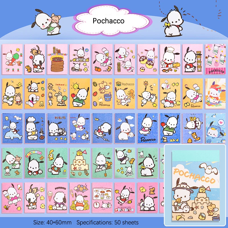 Sanrio Stickers Cinnamoroll Kuromi Anime Cartoon Children's Mini ...