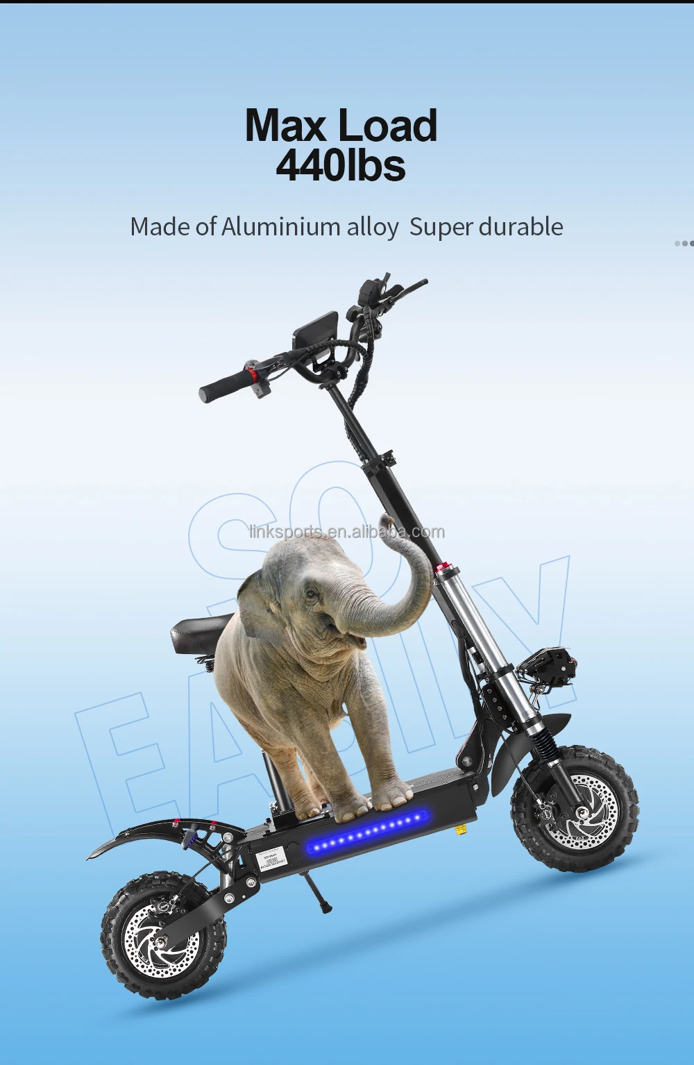 US EU Warehouse Free Shipping 5600w High Powerful Dual Motor Off-road ...