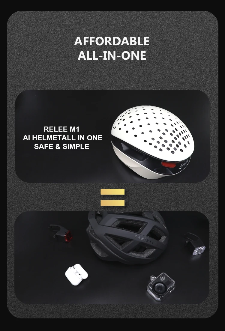 Enjoy Ride With Smart Motorcycle Helmet With Camera Aerodynamic Bicycle ...