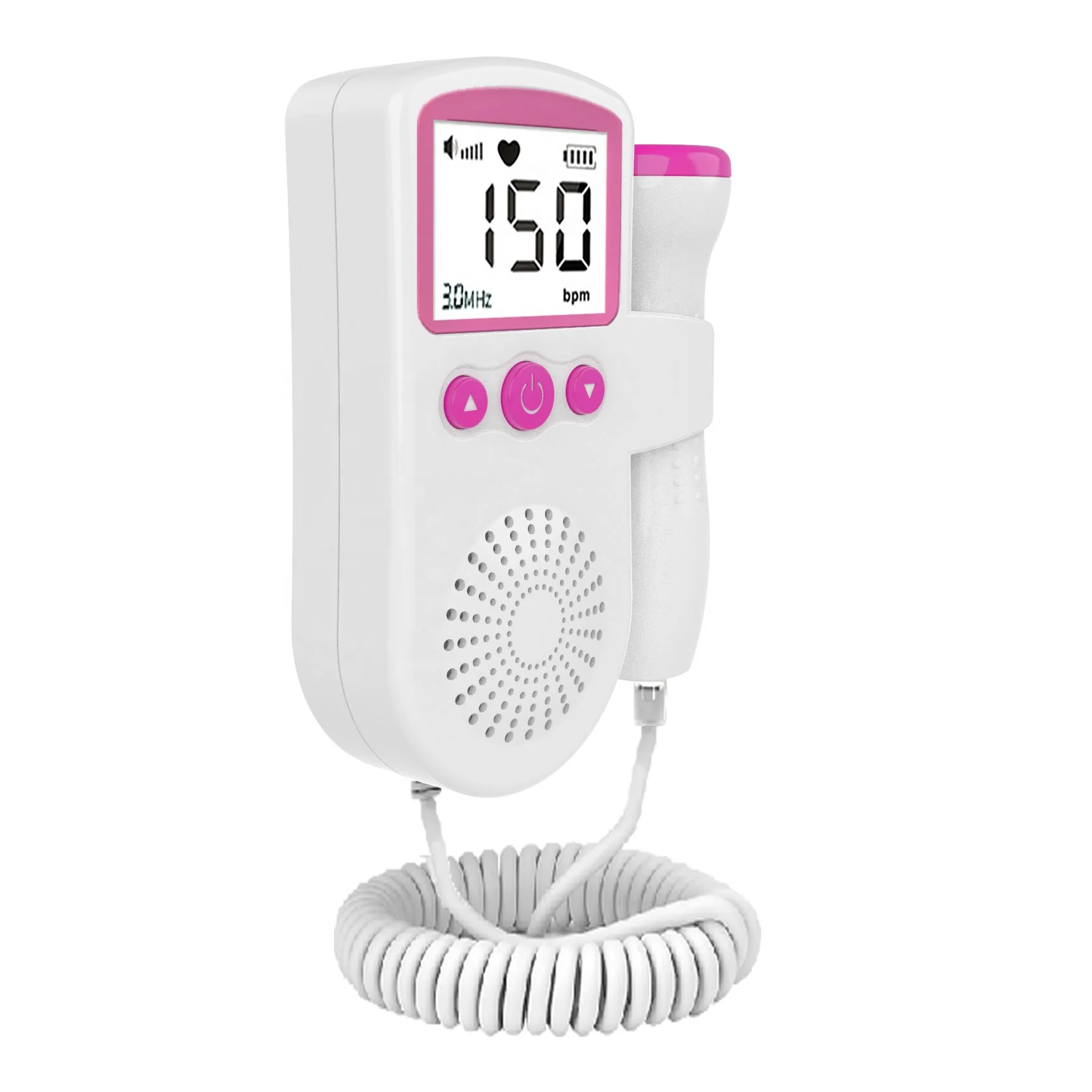 Portable Fetal Heart Monitor - Maternal Ultrasound Baby Heart Rate Detector