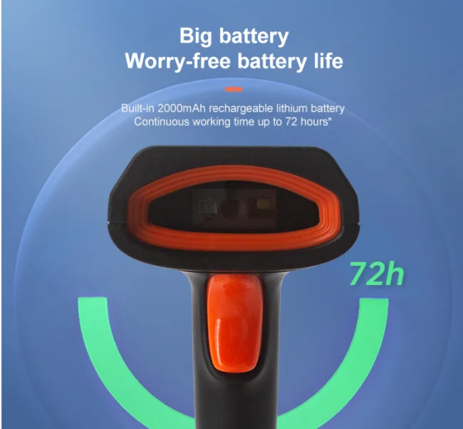 V8 Faster Scanning 2d Wireless Qr Code Scanner With Ai Voice Oled ...