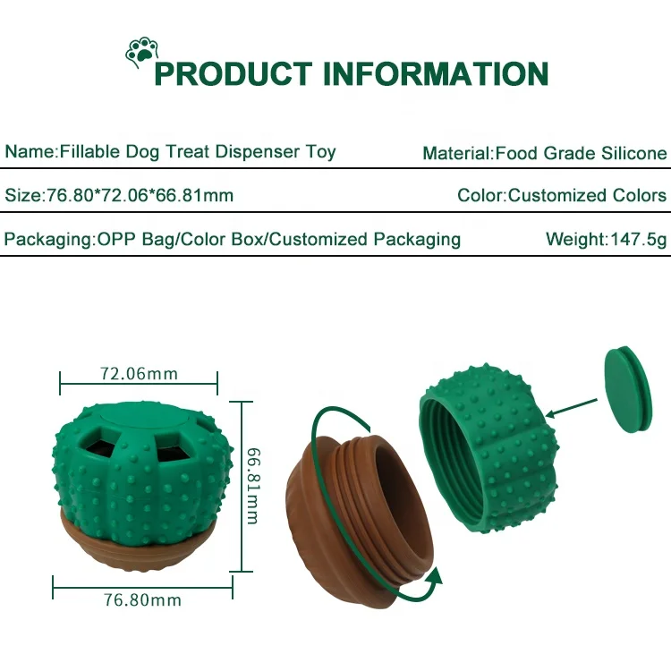 Custom Frozen Fillable Treat Dispensing Dog Toy - Puzzle