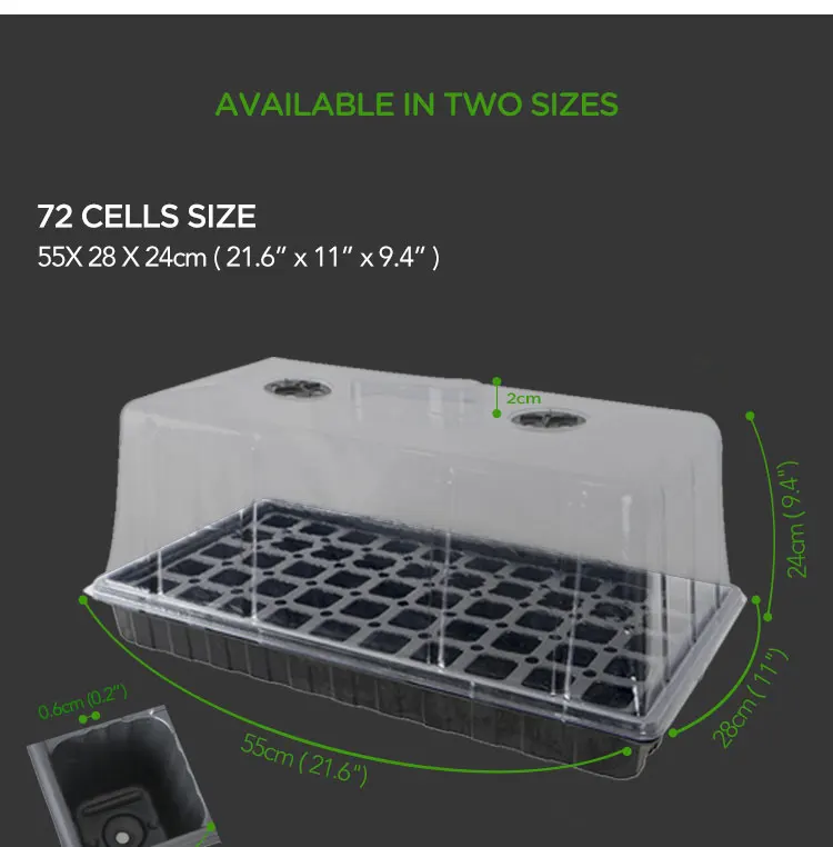 2023 Hydroponic Seedling Trays - Eco-Friendly & Efficient
