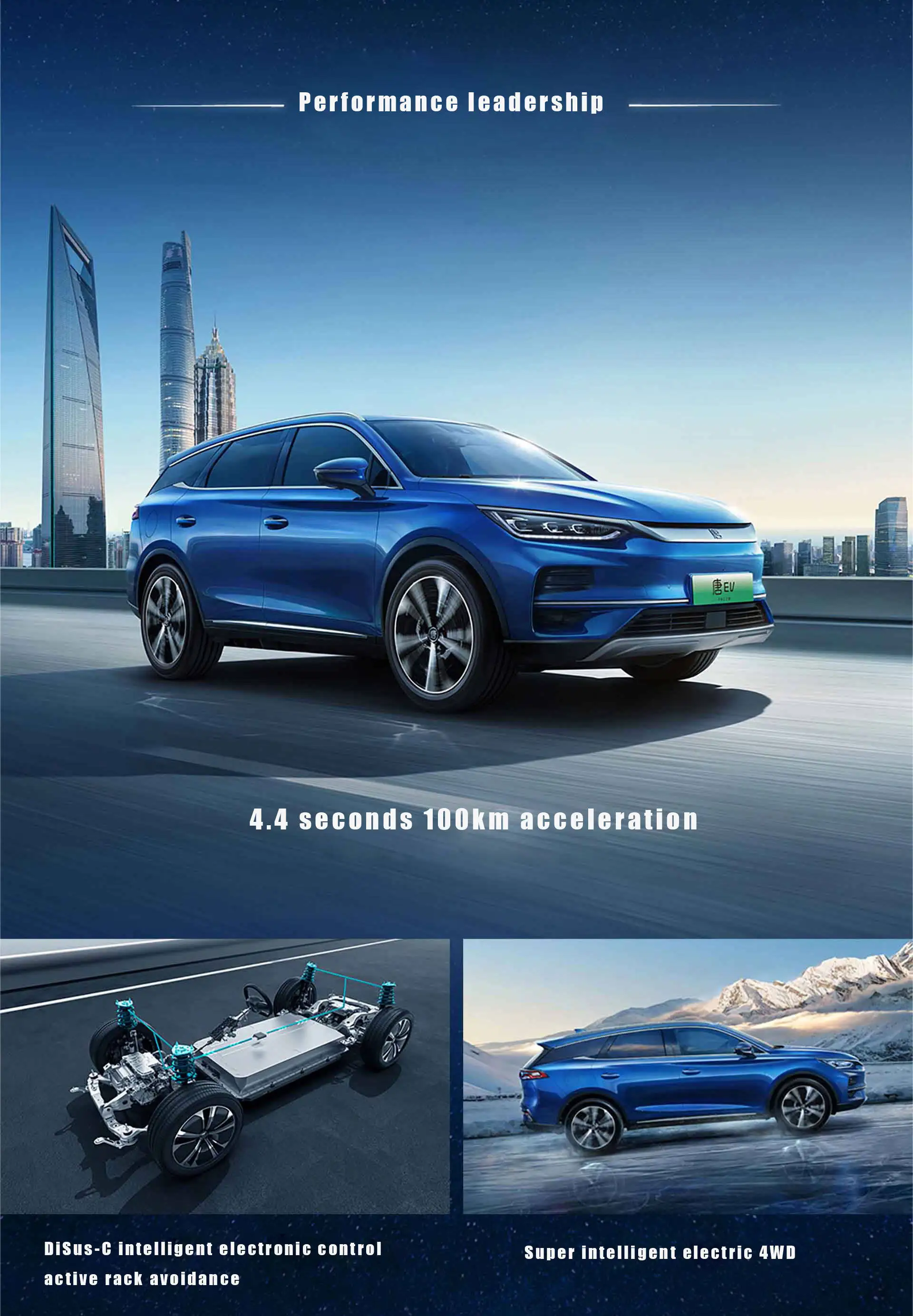 Xyh 2022 Suv Byd Tang Ev 4wd 600km Ev Cars Electric 4wd Adult Range Left Drive Electric Car ...