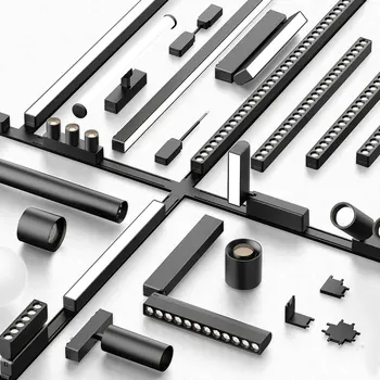 Track Rail Suface Mounted Led Magnet Spot Lights Pendants 48v Magnetic ...