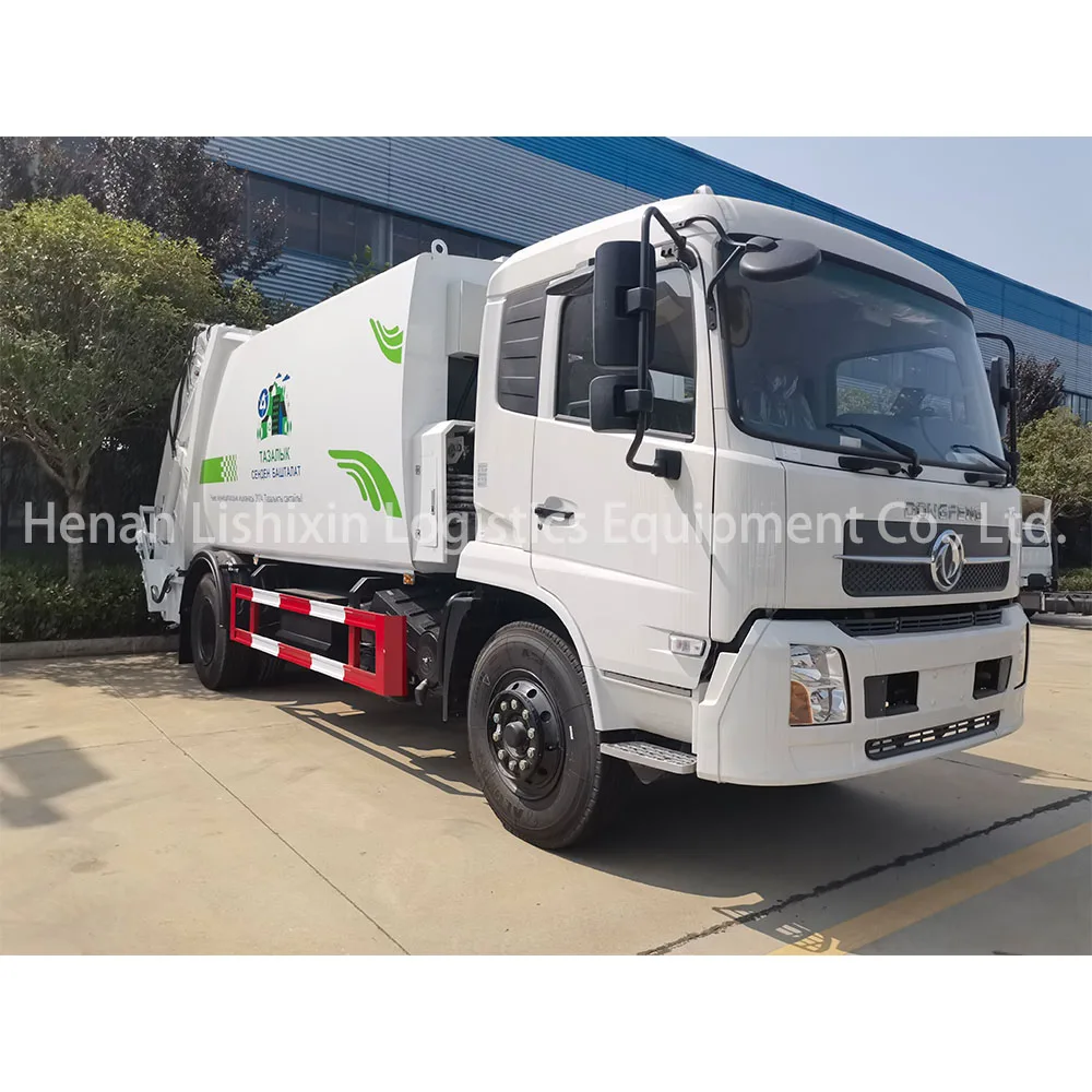 12m3 Compressed Waste Bin Collector Truck 4X2 Street Garbage Compactor ...