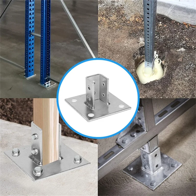 Galvanized Unistrut Base Plate 145*145*5mm for 41*41 Strut Channel