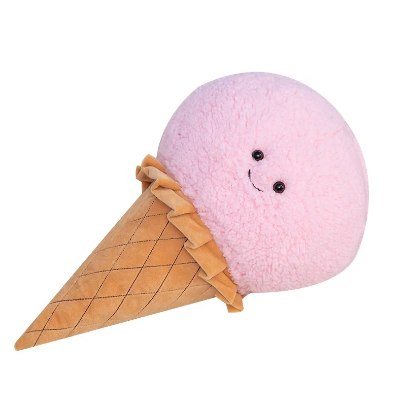 CPC Ice-cream Cone Pillow Stuffed Snack Plush Doll OEM/ODM Hot Sale ...