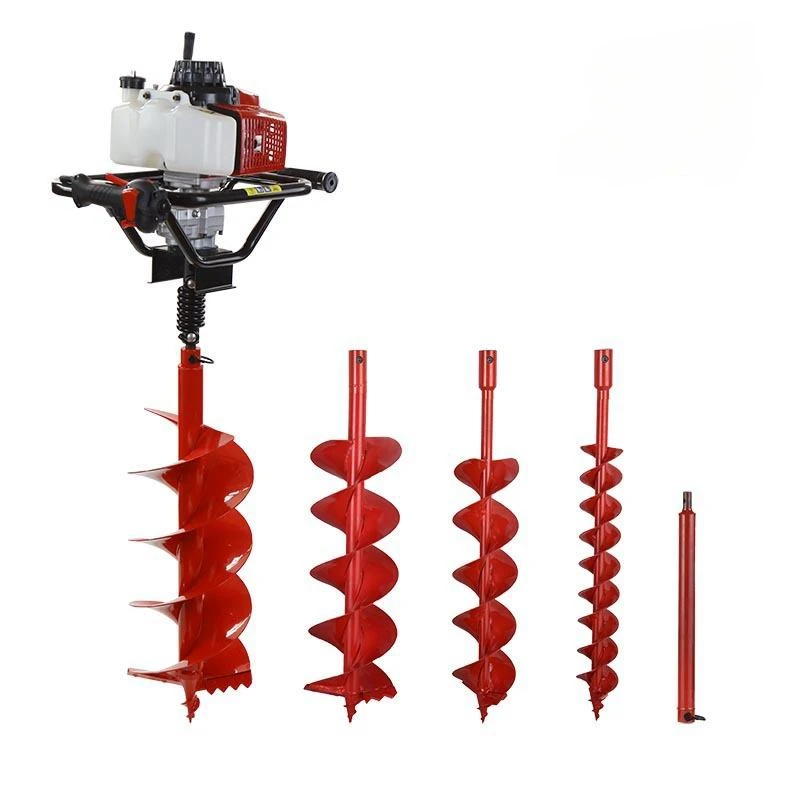 Efficient 52cc Cordless Electric Post Hole Digger Machine Bear Engine ...
