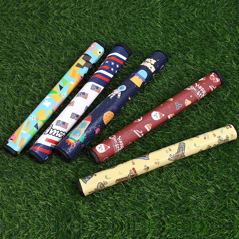 Custom Logo Golf Grips - Non Slip PU Leather Putter Grips